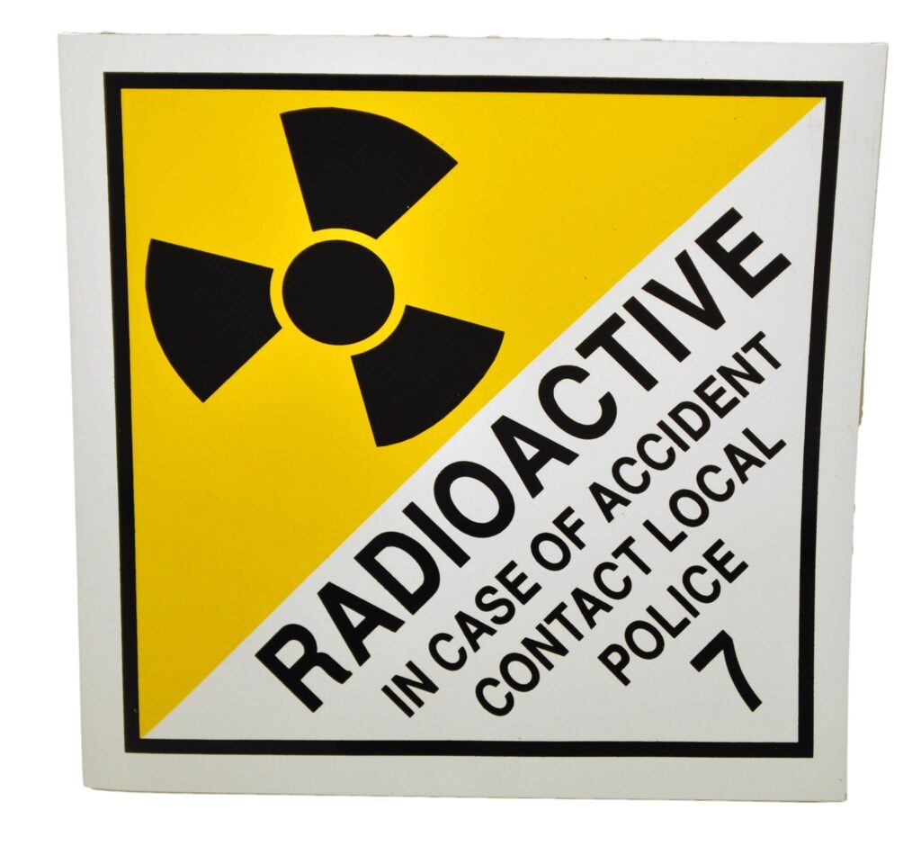 Hazard placard magnetic 25cm For Moisture Density Testing | Enquire Online